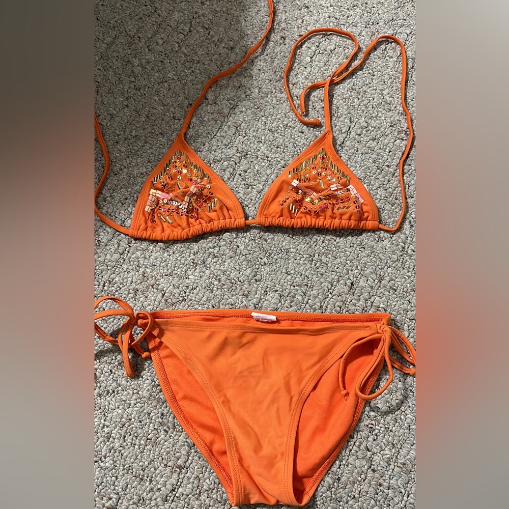 Orange Small Bikini Set - Gem